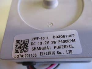 HISENSE FRIDGE EVAPORATOR FAN MOTOR