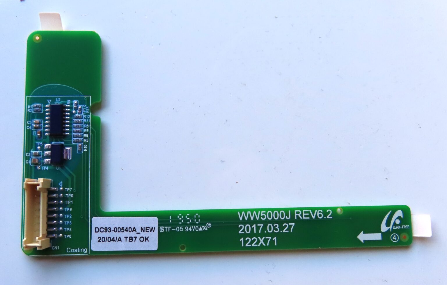 SAMSUNG WASHER DRYER TOUCH SENSOR